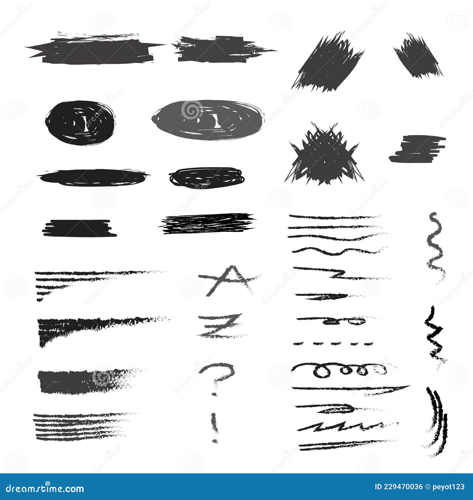 Simple Stroke and Splash Style Stock Vector - Illustration of strokes ...