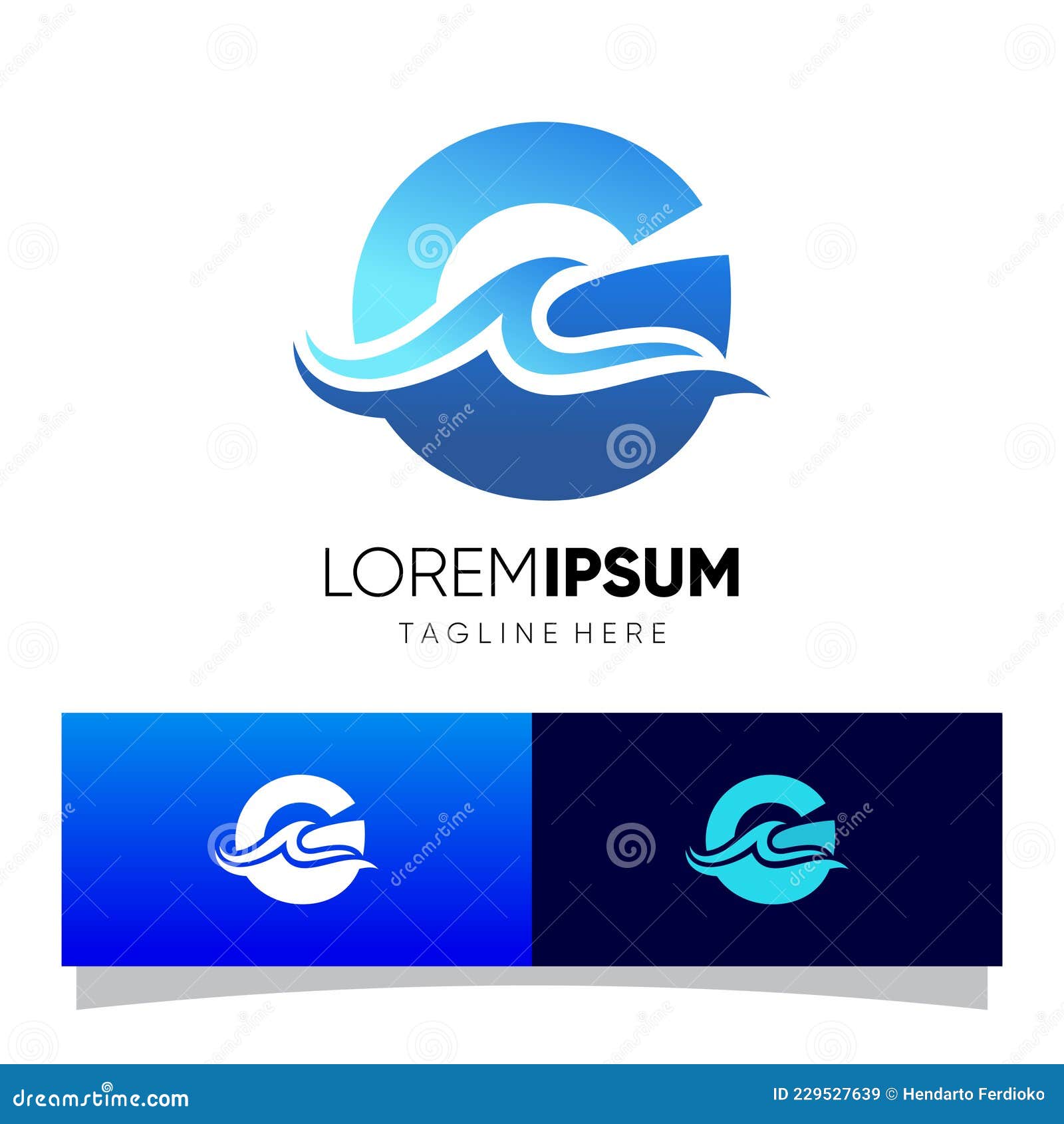 Letter G Water Wave Logo Design Vector Icon Graphic Emblem Illustration ...