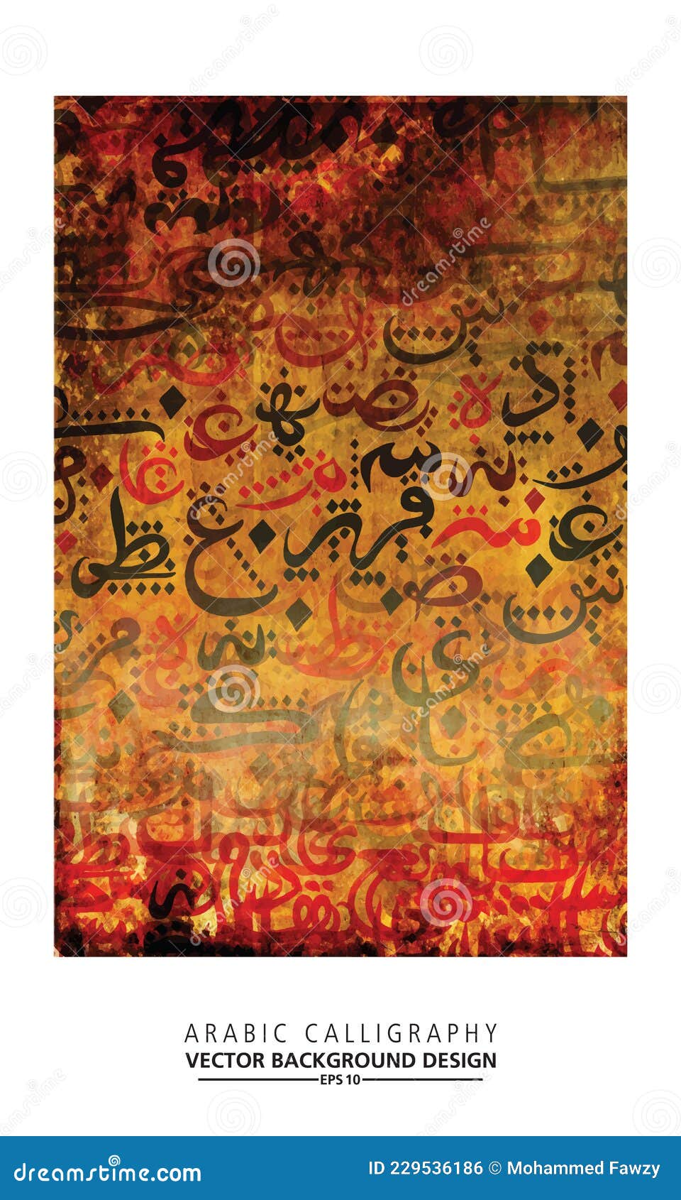 Arabic Background Theme, Arabic Art Calligraphy.- Vector Stock Vector ...
