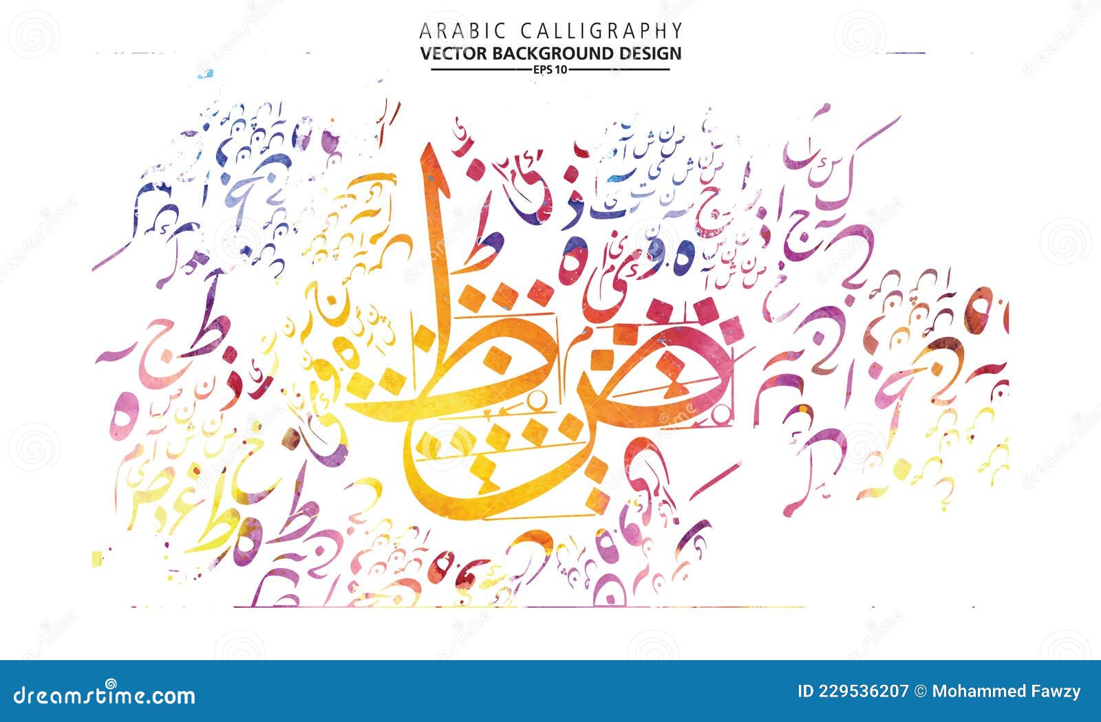 Arabic Background Theme, Arabic Art Calligraphy.- Vector Stock Vector ...