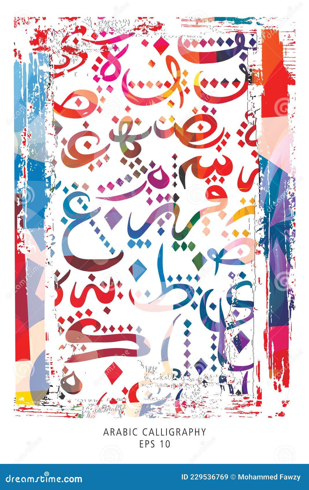 Arabic Background Theme, Arabic Art Calligraphy.- Vector Stock ...
