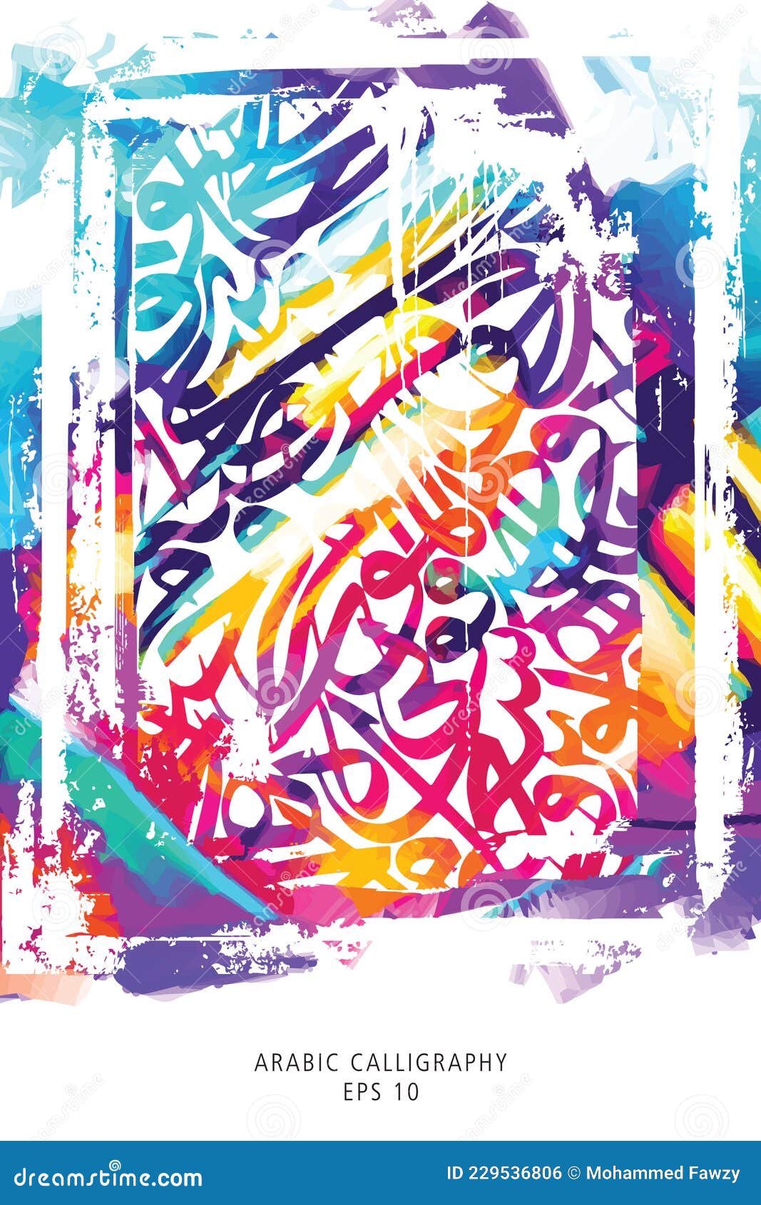 Arabic Background Theme, Arabic Art Calligraphy.- Vector Stock ...