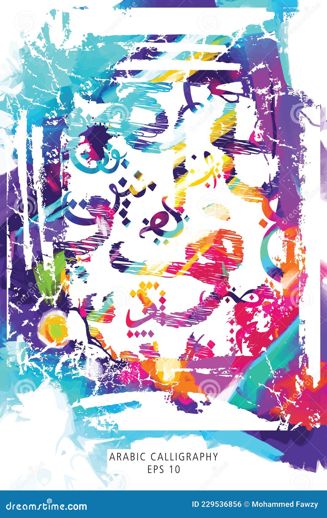 Arabic Background Theme, Arabic Art Calligraphy.- Vector Stock ...