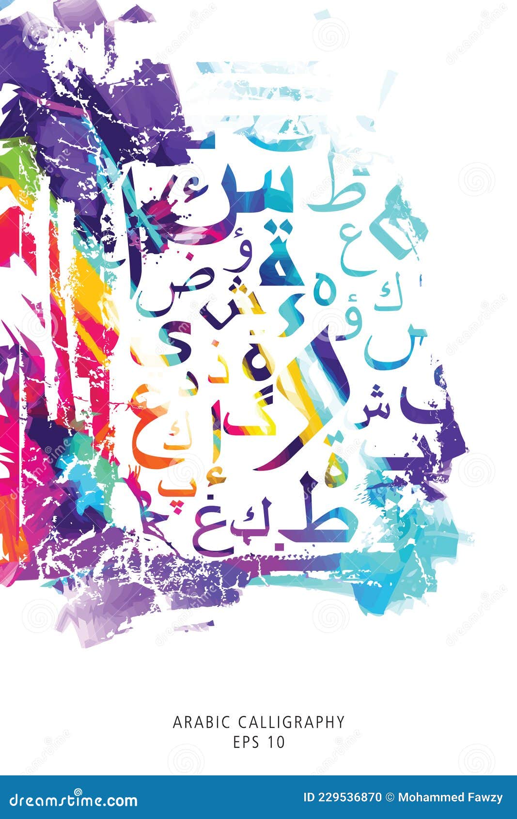 Arabic Background Theme, Arabic Art Calligraphy.- Vector Stock Vector ...