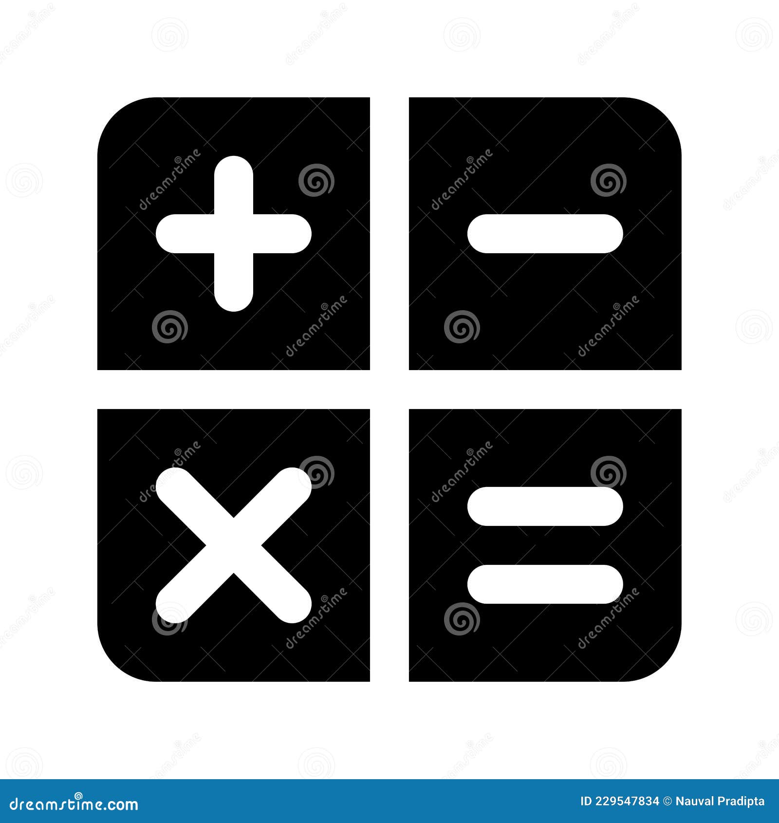 Mathematics Solid Style Icon Stock Vector - Illustration of investment ...