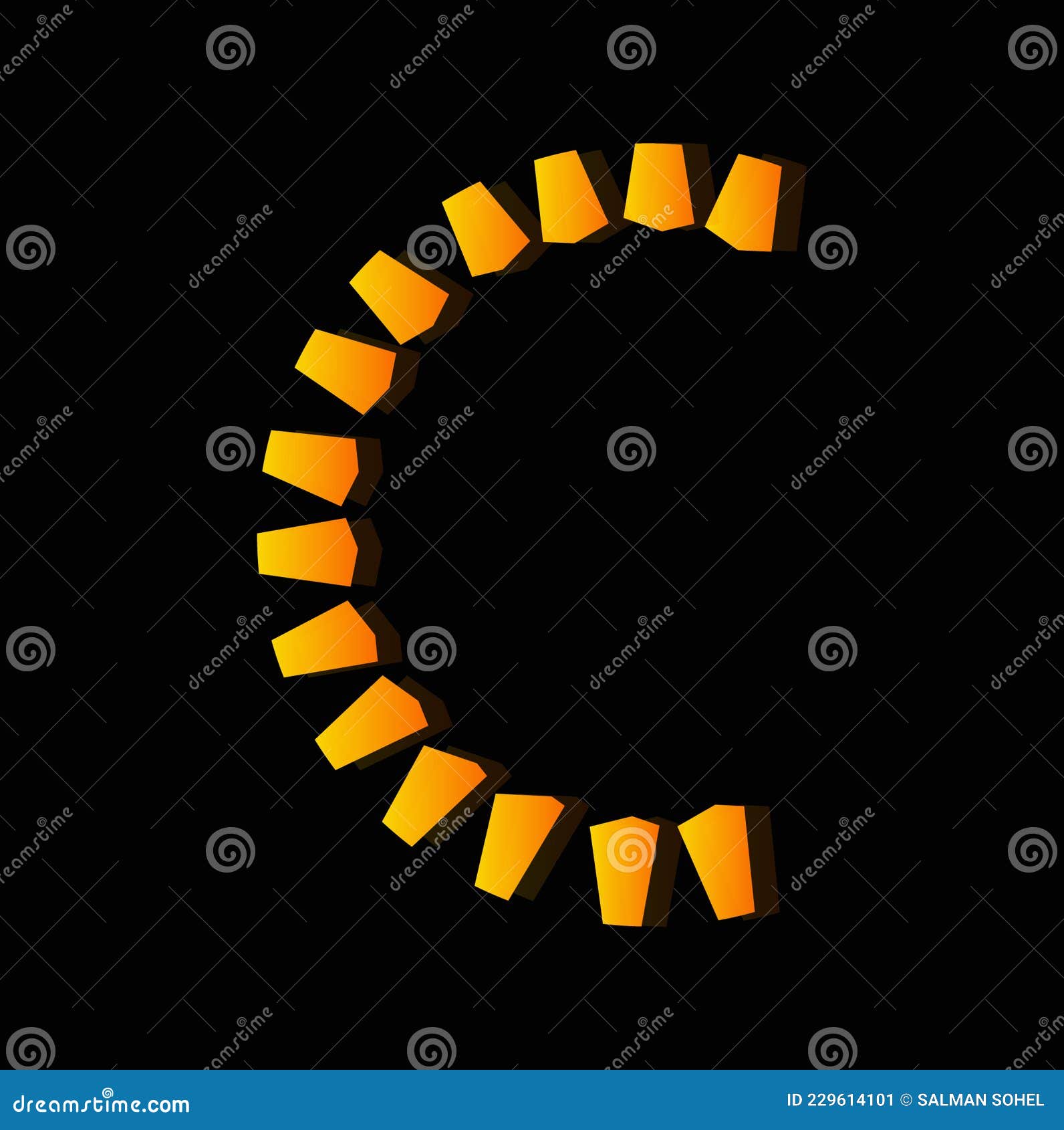 Abstract Half Circle Background Design Stock Illustration ...