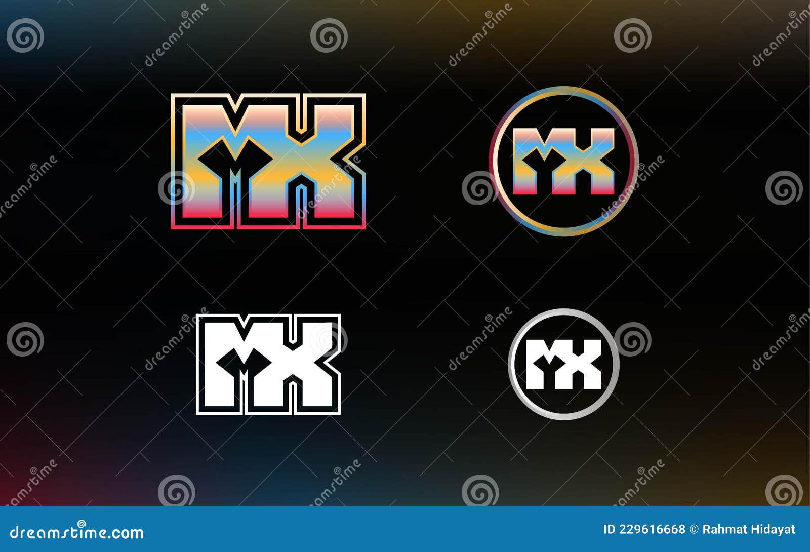 Initial Letter Gaming Logo with Modern and Futuristic Technology ...