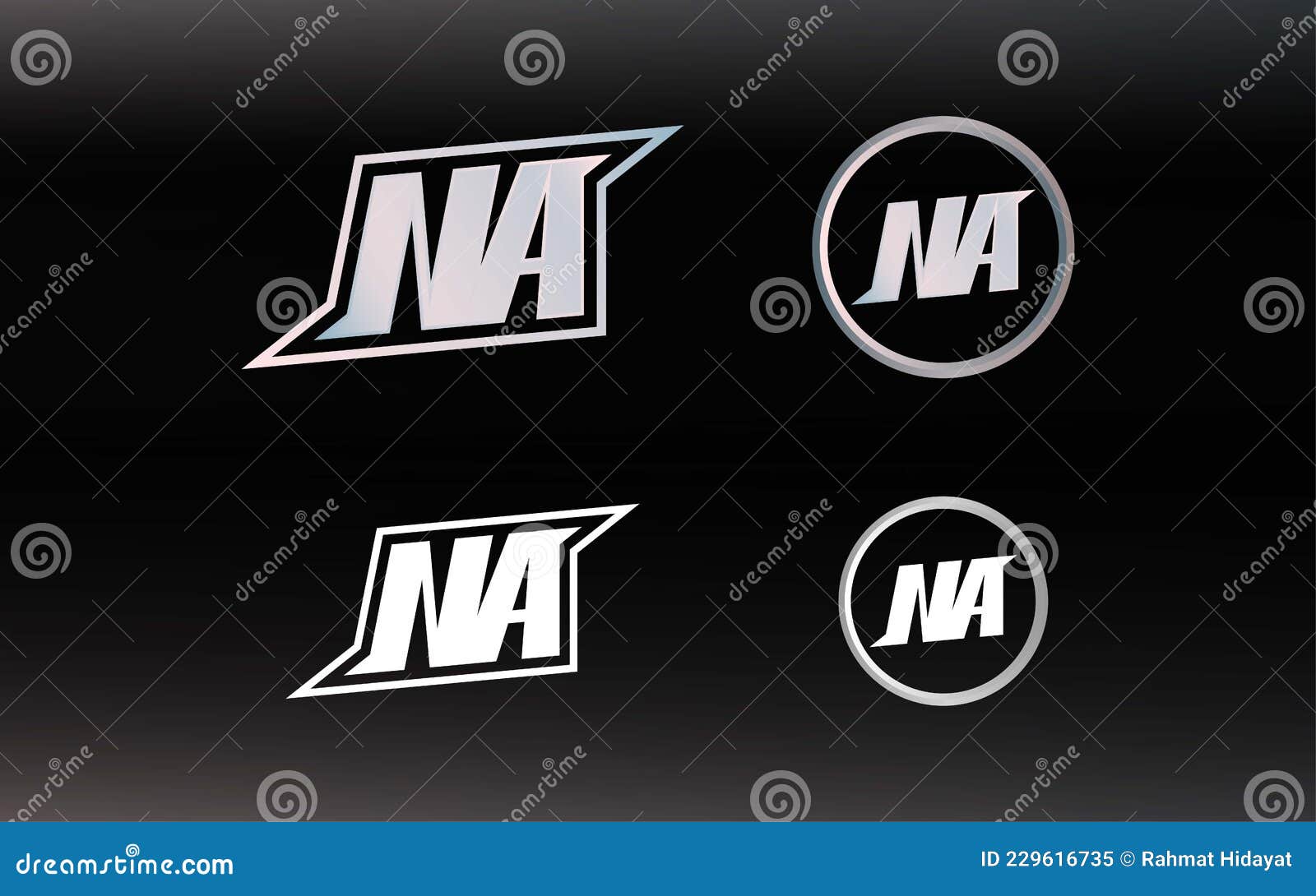 Initial Letter Gaming Logo with Modern and Futuristic Technology ...