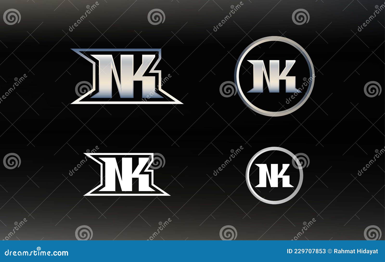 Initial Letter Gaming Logo with Modern and Futuristic Technology ...