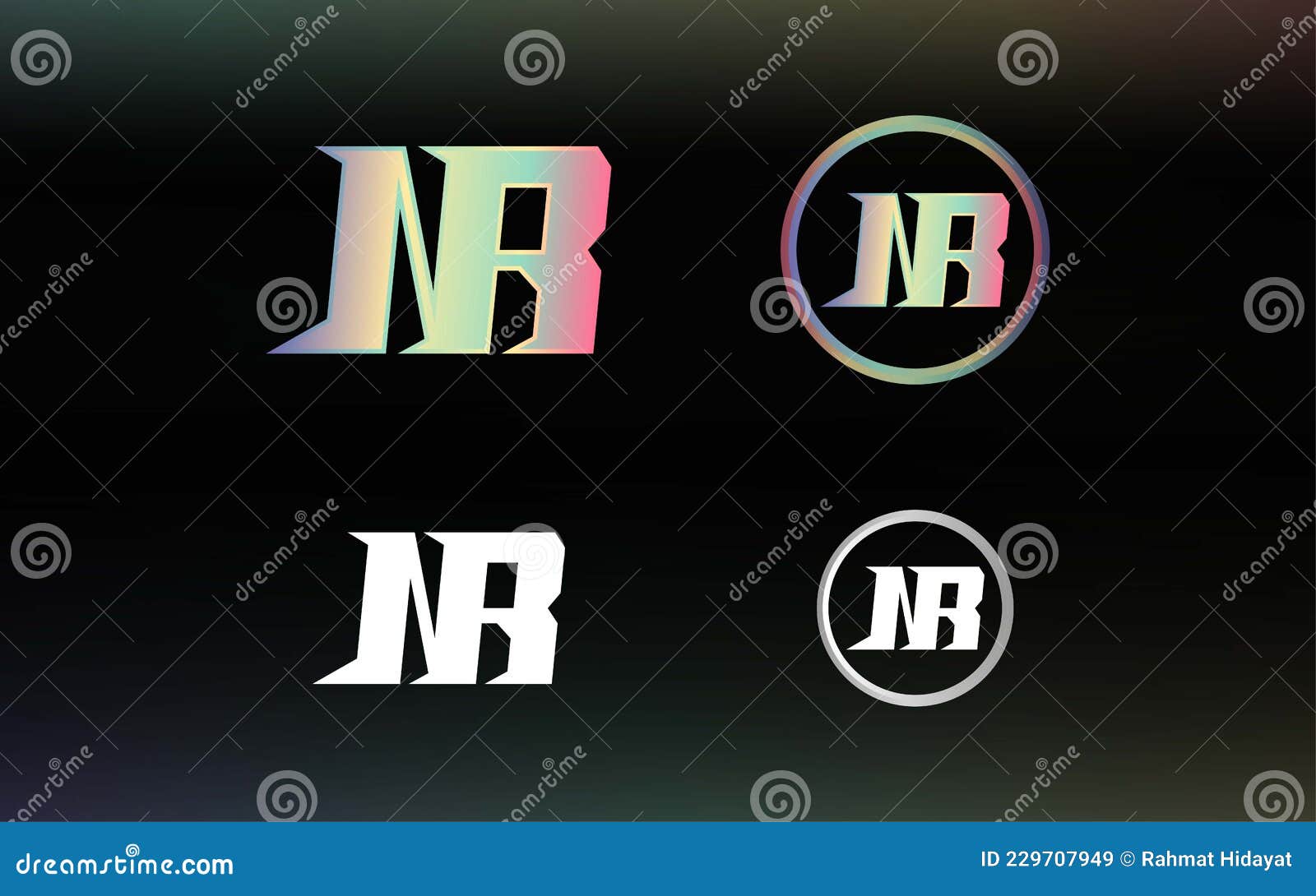 Initial Letter Gaming Logo with Modern and Futuristic Technology ...