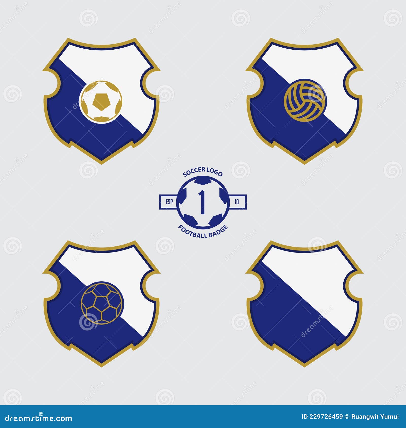 Team Crest Set With Eagle And Skull Vector Illustration | CartoonDealer ...