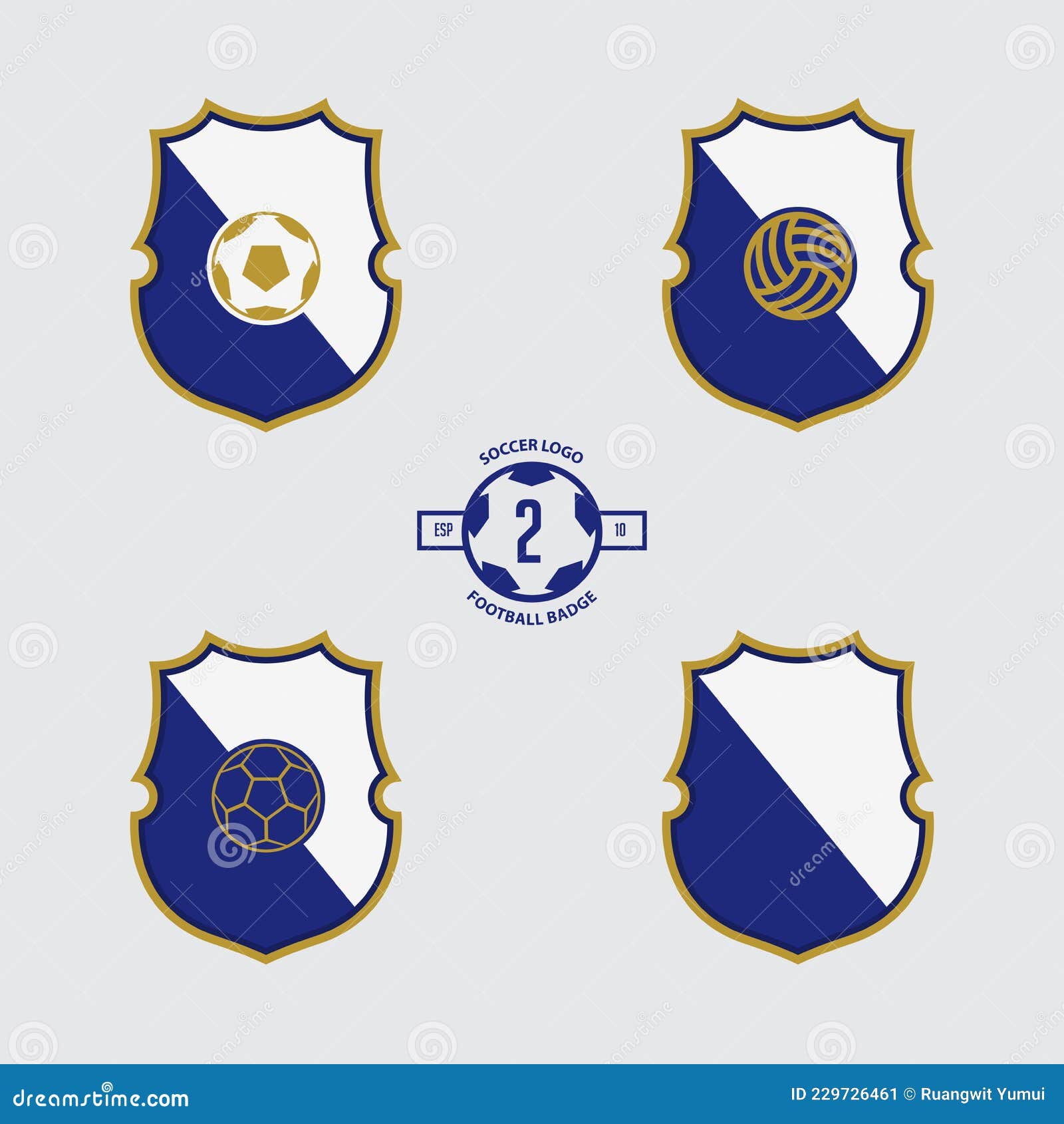 Team Crest Set With Eagle And Skull Vector Illustration | CartoonDealer ...