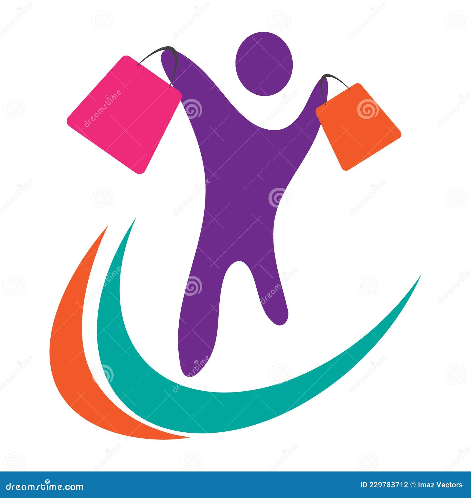 Happy Customer Active Shopping Delivery Service Super Market Online ...