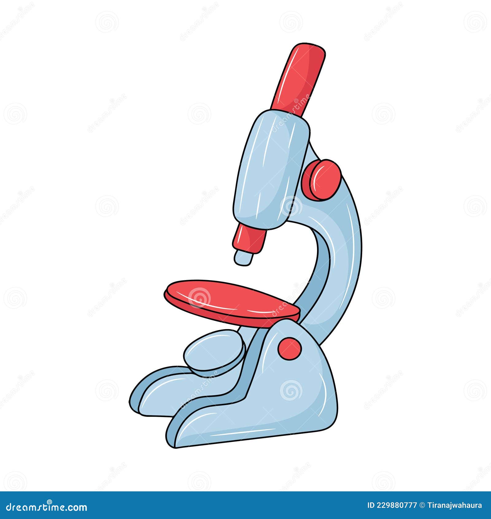 Colored Microscope Drawing