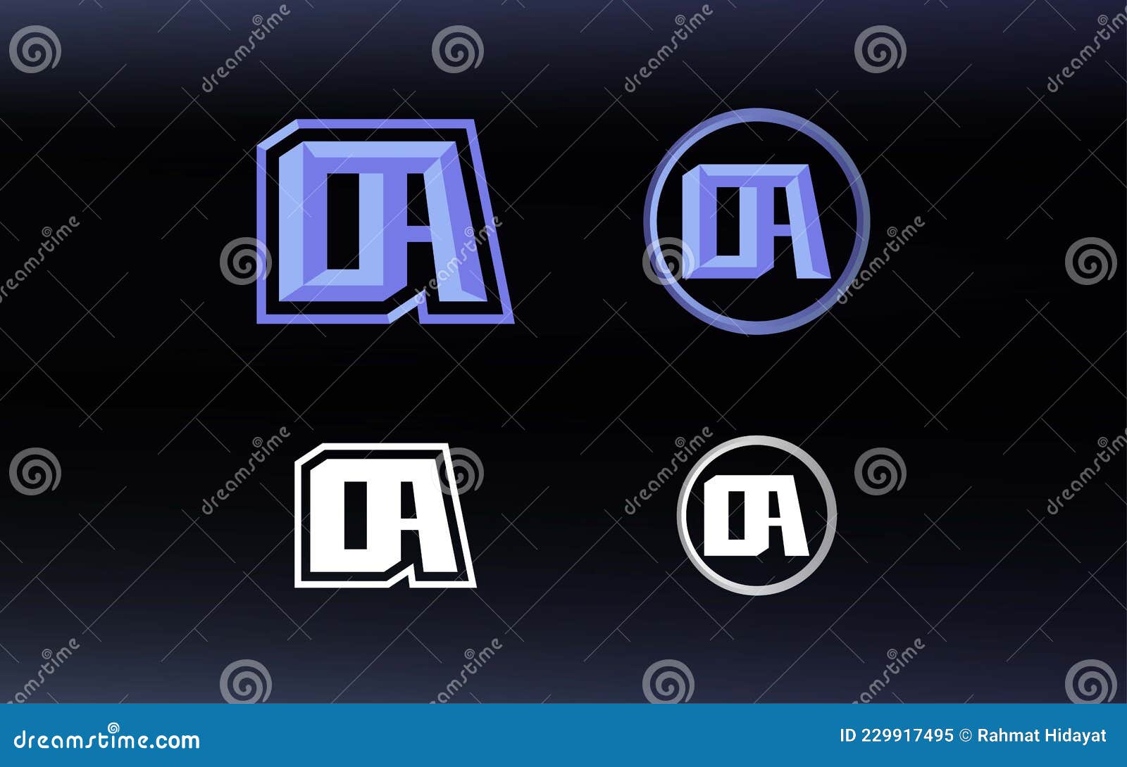Initial Letter Gaming Logo with Modern and Futuristic Technology ...