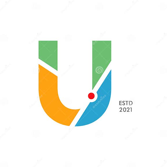 Simple and Modern Initial Logo U Maps Stock Vector - Illustration of ...