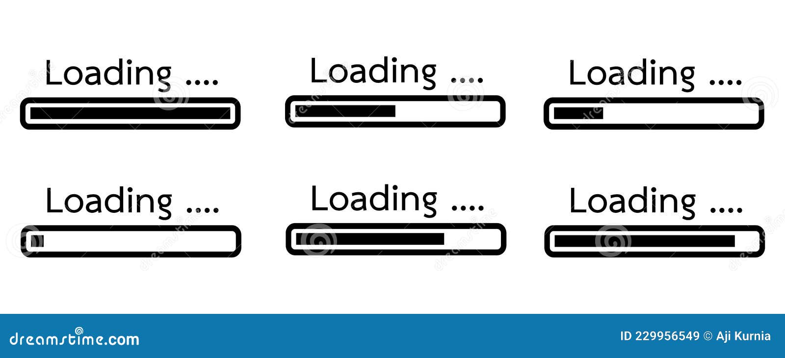 Set of Icons Loading Collection Vector Stock Vector - Illustration of ...