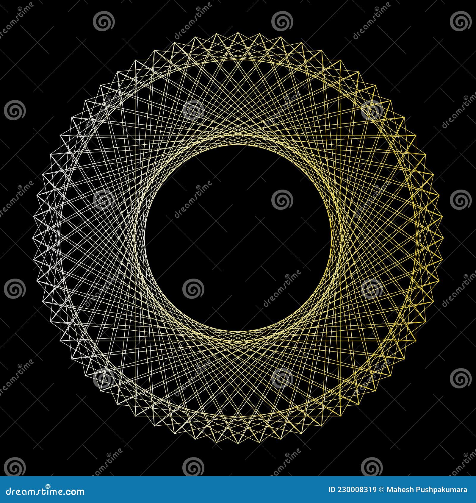 Creative Abstract Spirograph Design for Creative Artworks Stock Vector ...