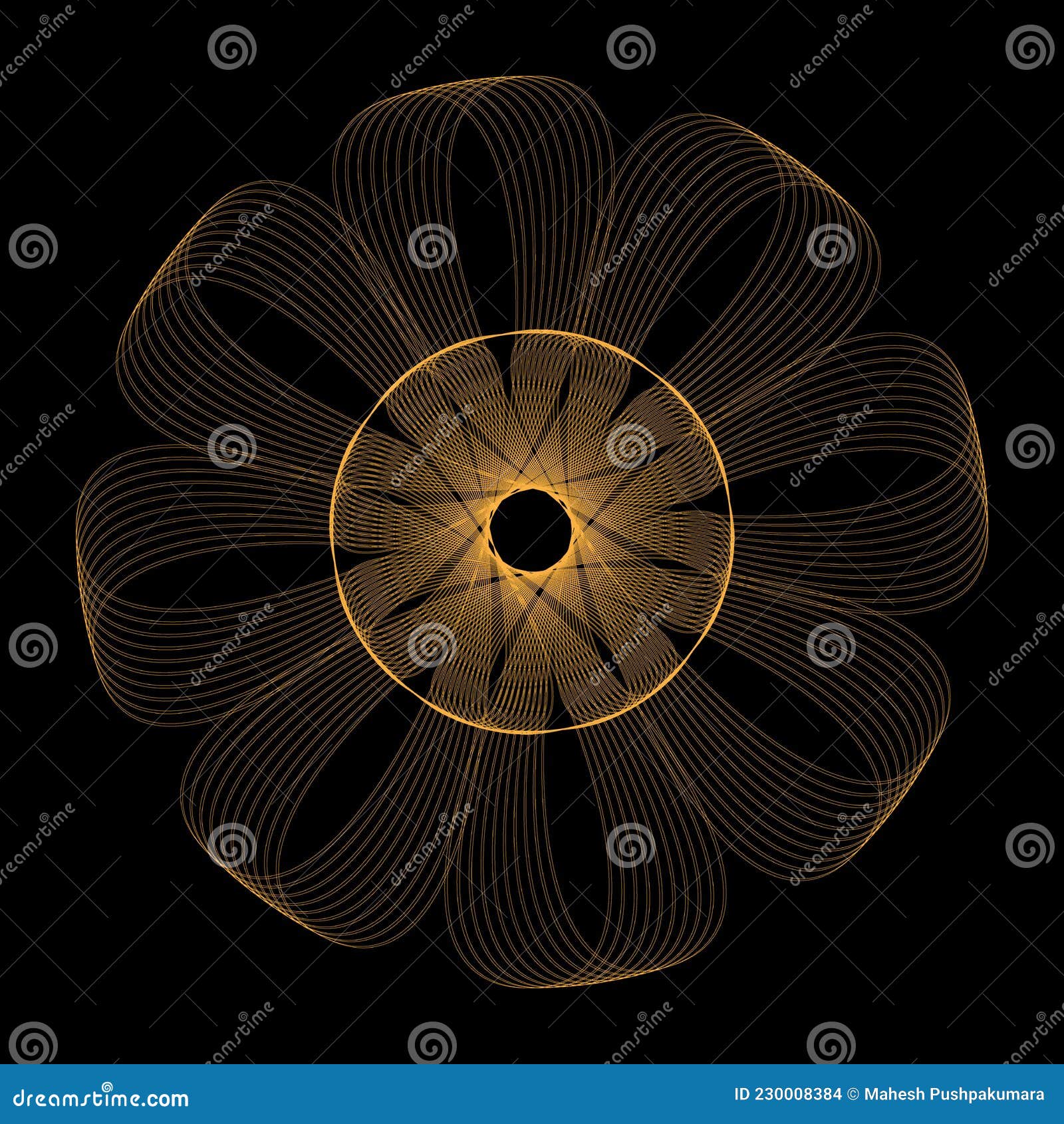 Flower Shape Creative Abstract Design for Creative Artworks Stock ...