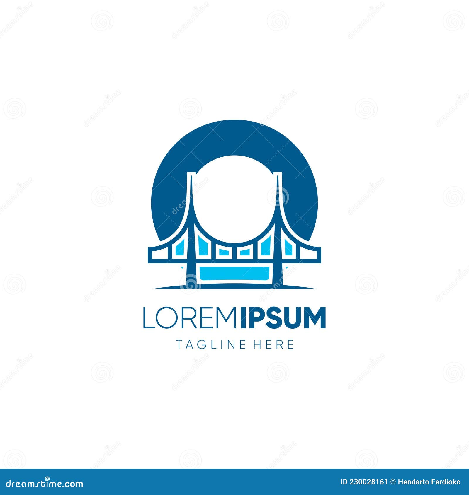 Letter O Bridge Logo Design Vector Icon Graphic Emblem Illustration ...