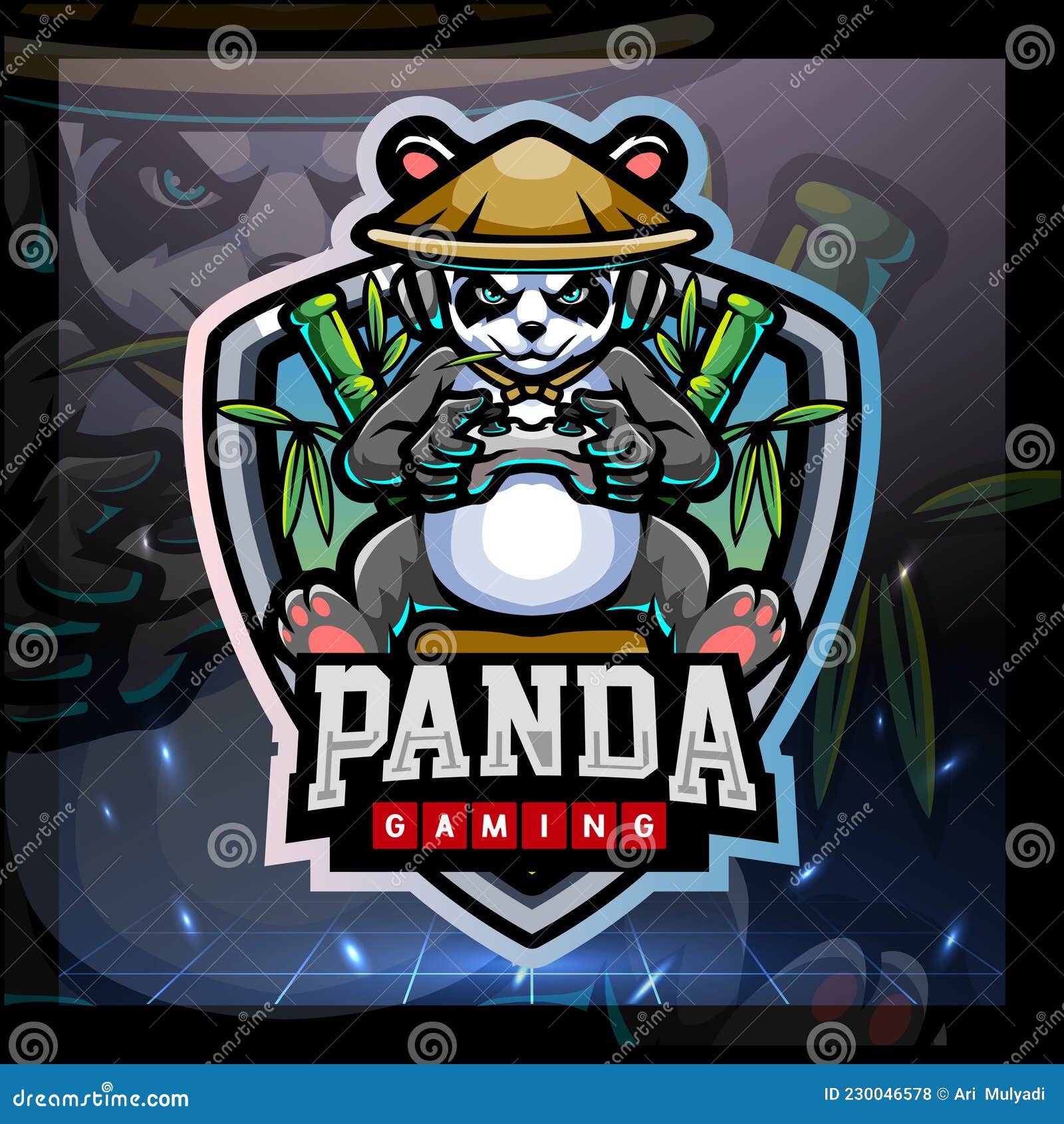 Panda Gaming Logo Vector Illustration | CartoonDealer.com #199661178