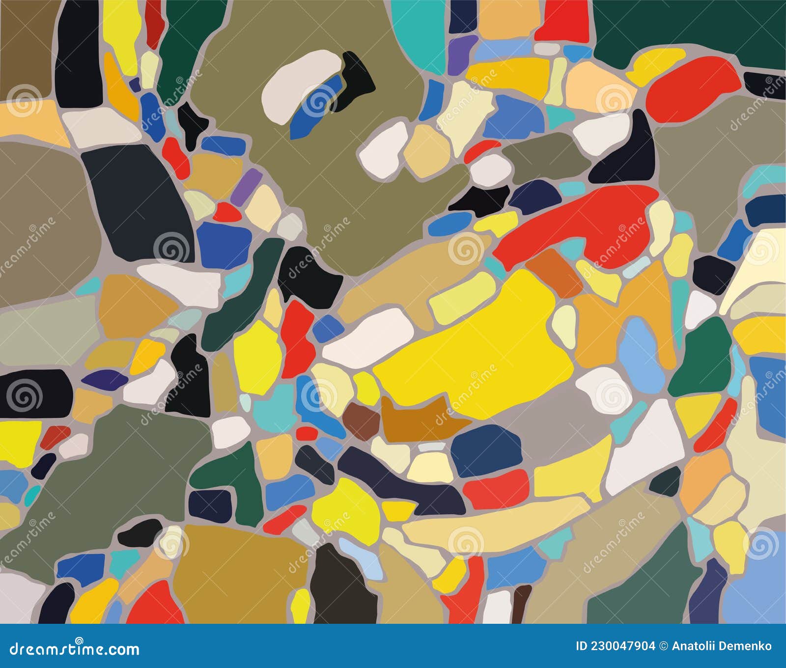 Bright Decorative Background from Abstract Spots. Vector. Stock Vector ...