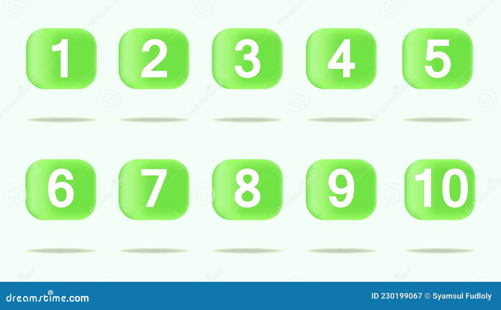 3d Number Icon Symbol Design Stock Illustration - Illustration of ...