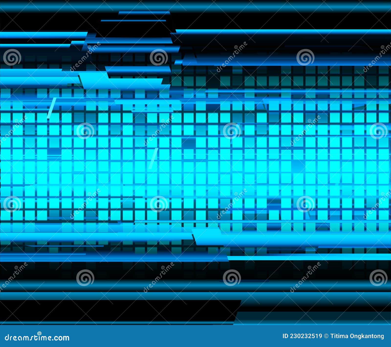 Cyber Circuit Future Technology Concept Background Stock Illustration ...