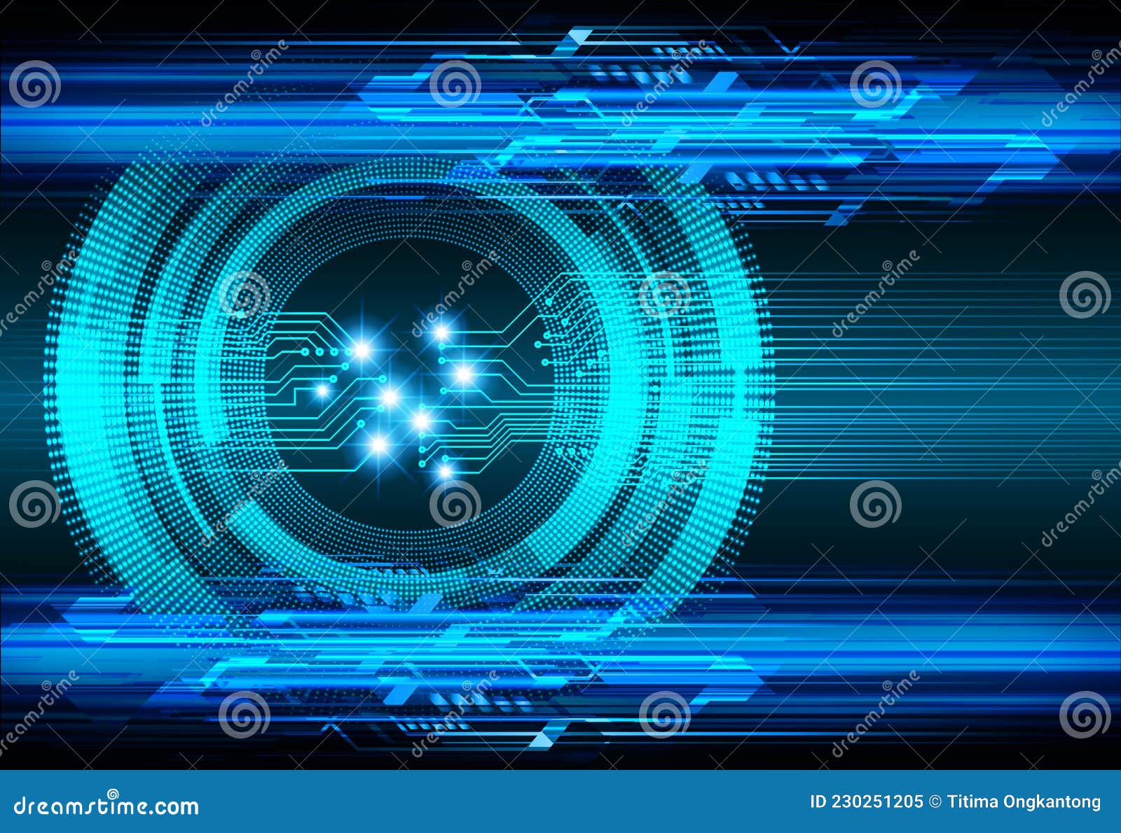 Eye Cyber Circuit Future Technology Concept Background Abstract Future ...