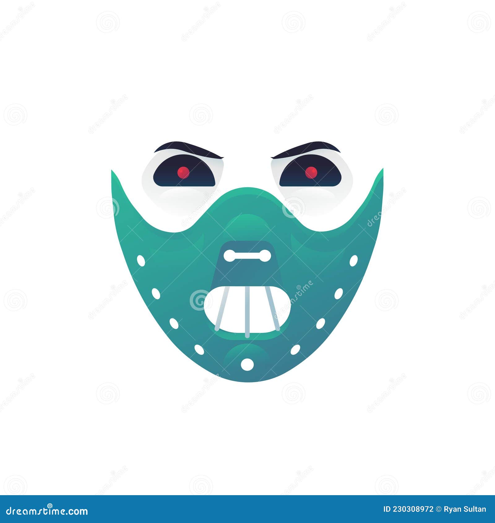 Hannibal 3D Halloween Icon Vector Stock Vector - Illustration of magic ...