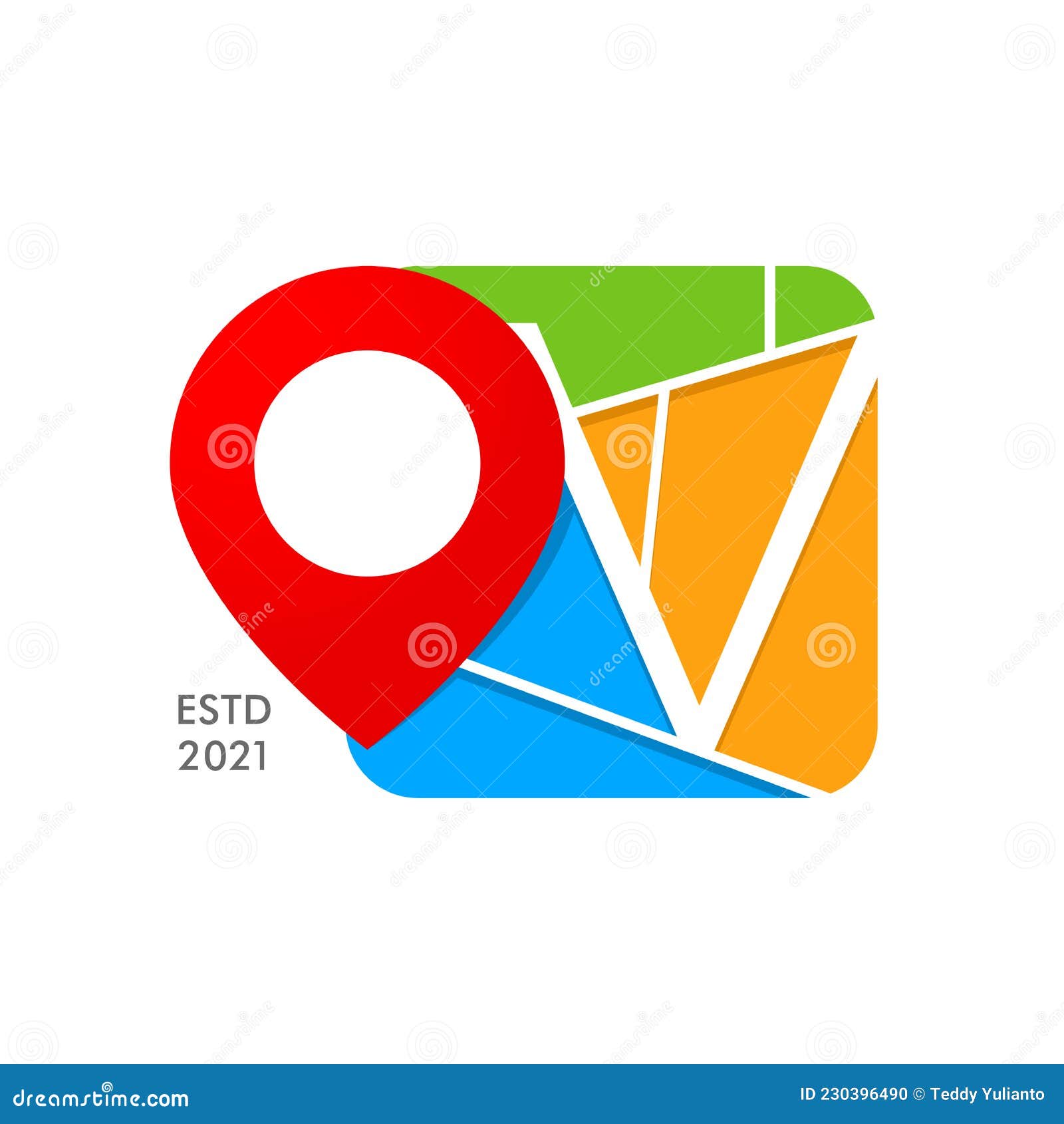 Modern Initial V City Maps stock vector. Illustration of initial ...