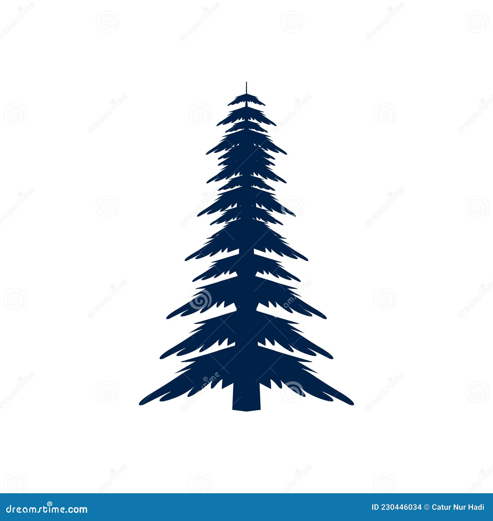 Fir Tree Icon, Pines Tree Logo Vector Template Design Illustration ...