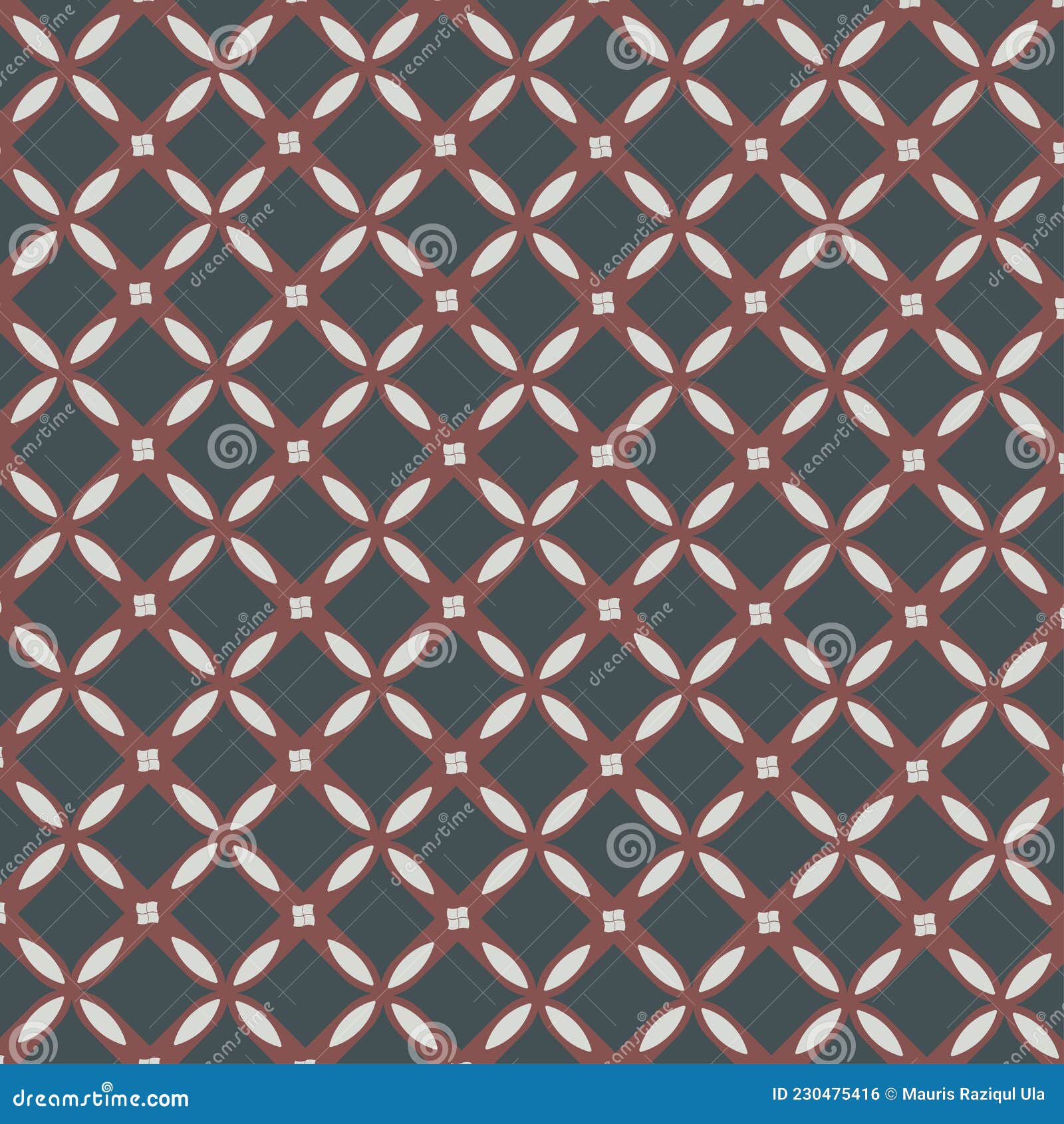 Nusantara Batik Motif Kawung Sen Lawasan Stock Vector - Illustration of ...