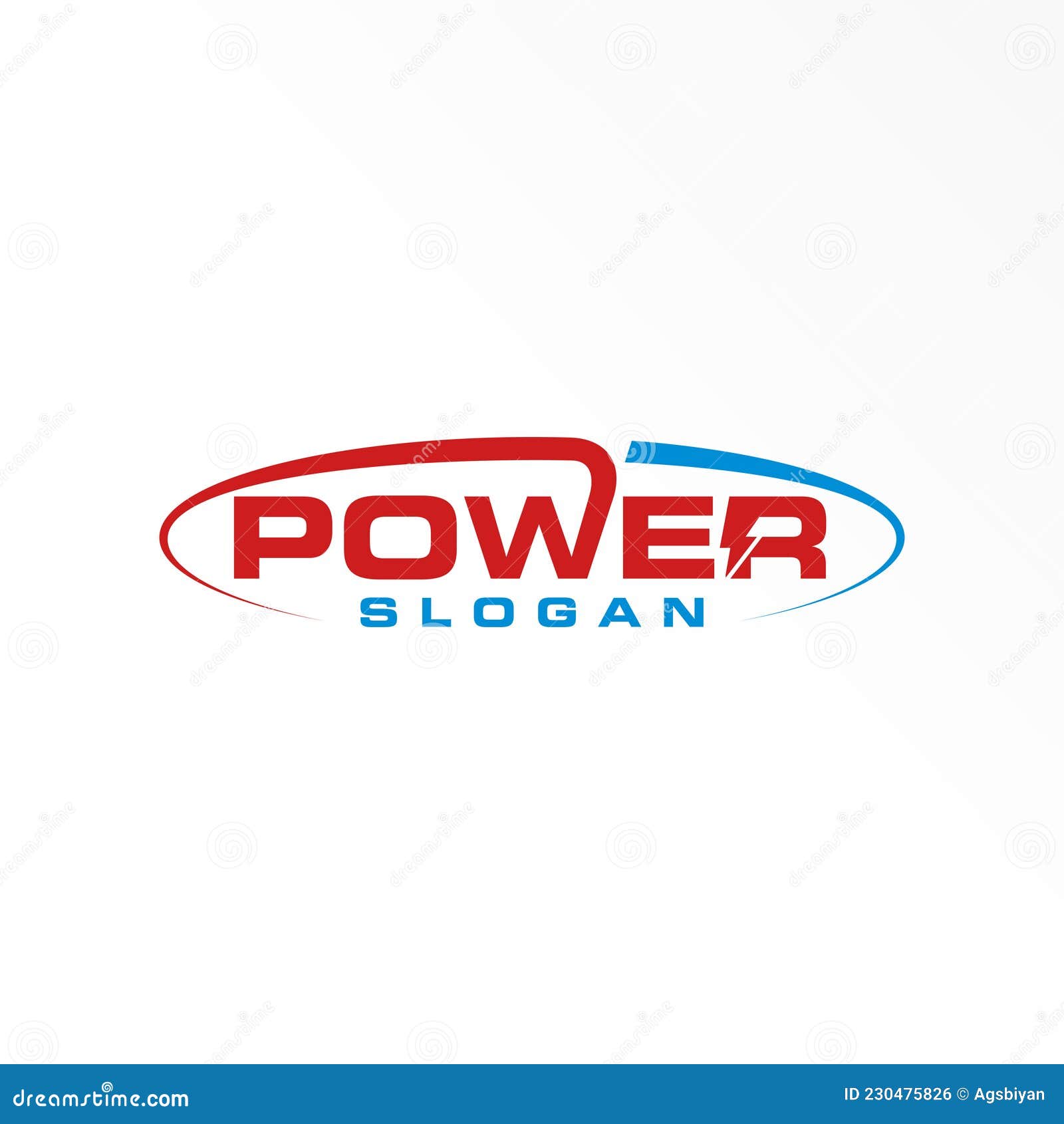 Letter POWER Free Logo Vector Stock. Ellipse Abstract Design Concept ...