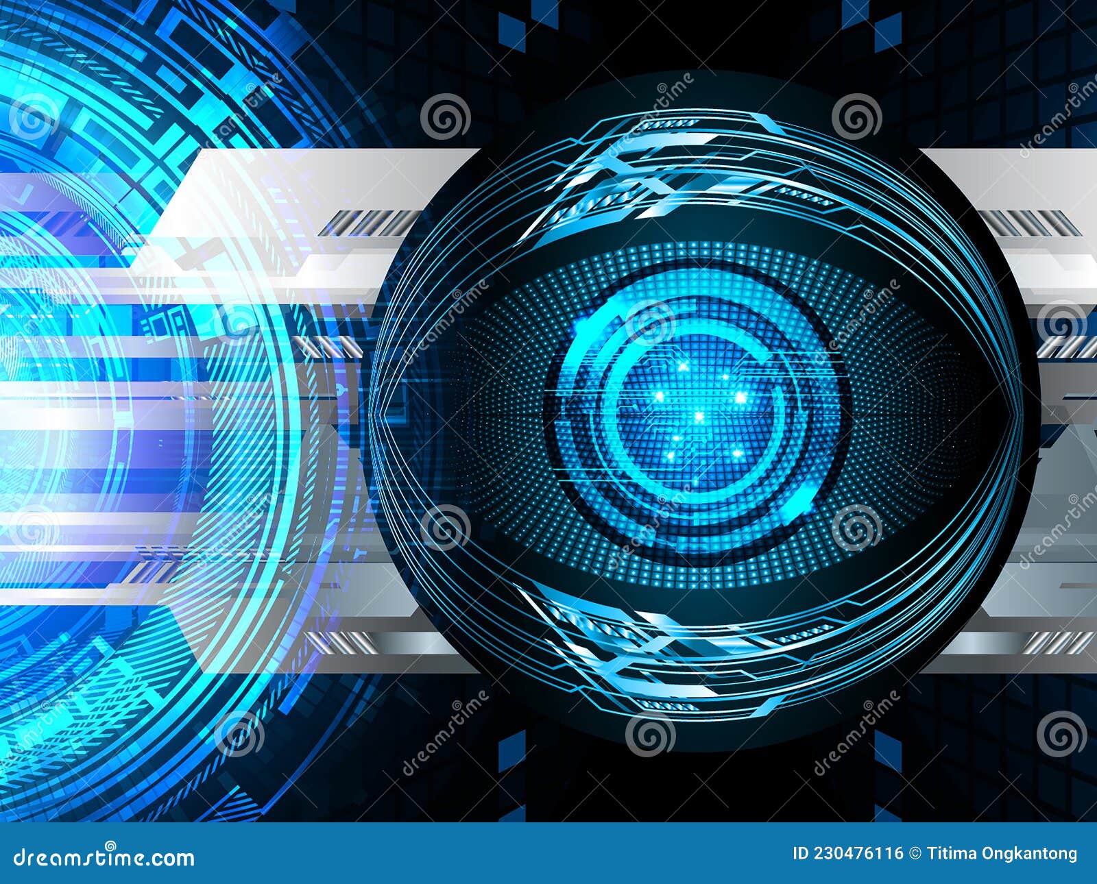 Cyber Circuit Future Technology Concept Background Abstract Future ...