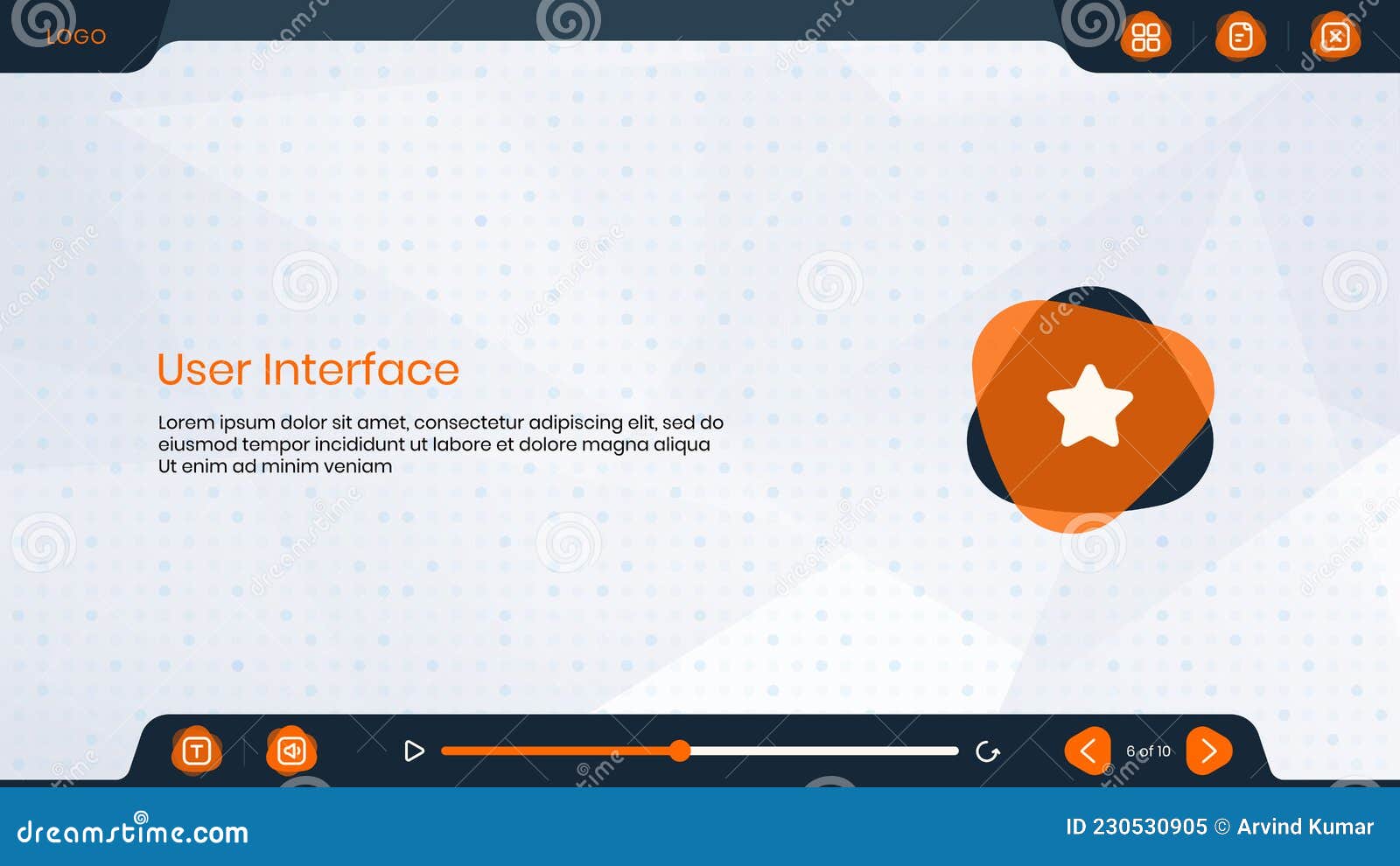 E-learning Template, User Interface, UI, UX, Assessment Template ...
