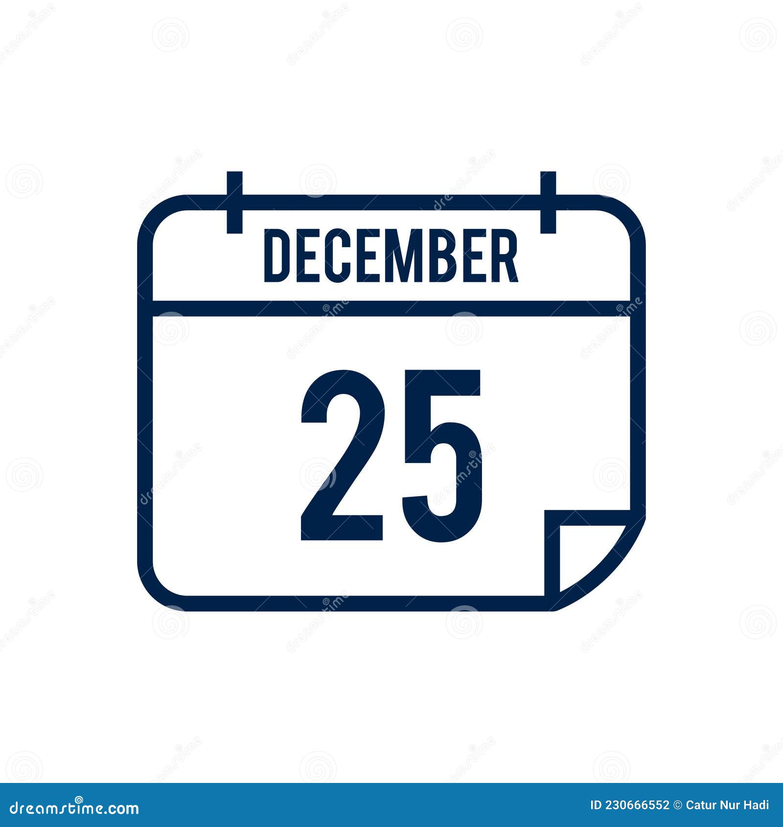 Calendar 25 Icon Logo Vector Design Illustration, Isolated on White ...