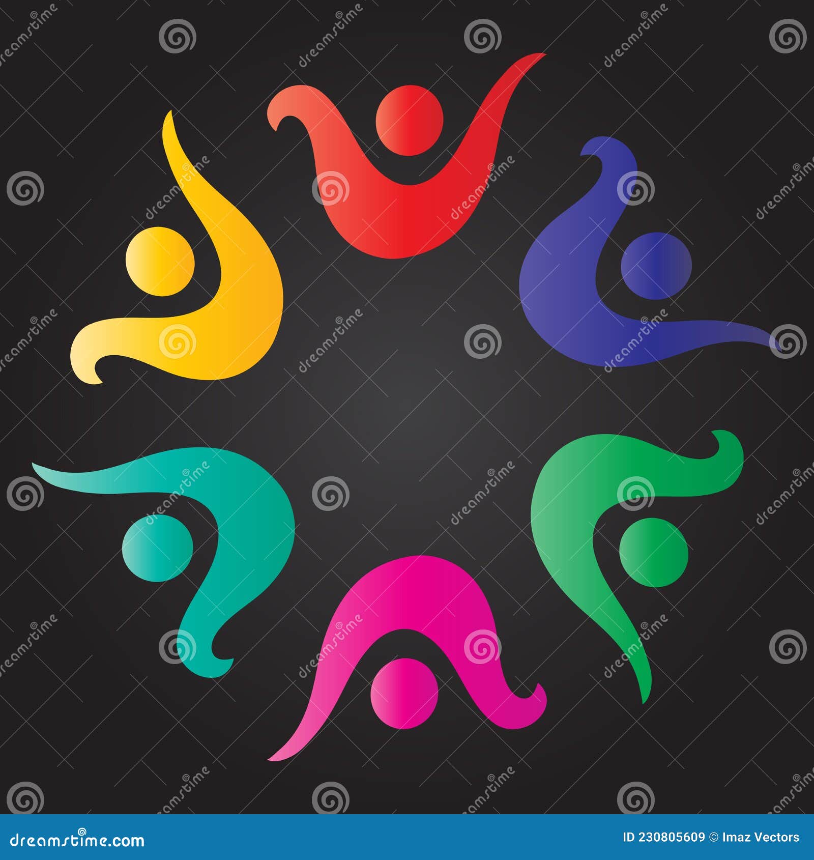 Two Color People Playing Limbo Vector Icon From Recreational Games ...