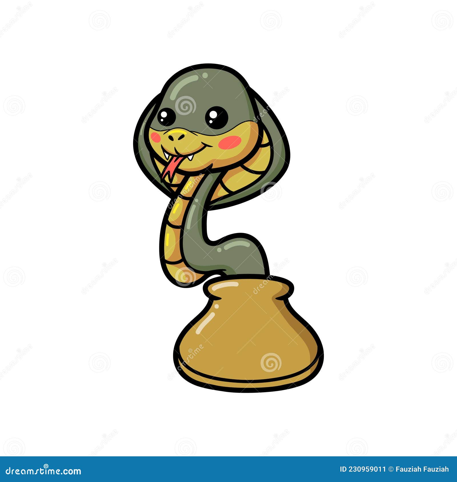 Chibi Snake In Luxe Bed: Whimsical Portrait Photography | CartoonDealer ...