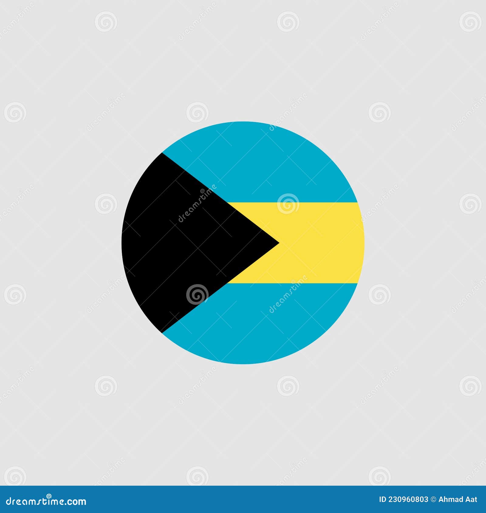 National Bahamas Flag, Official Colors and Proportion Correctly. Stock ...