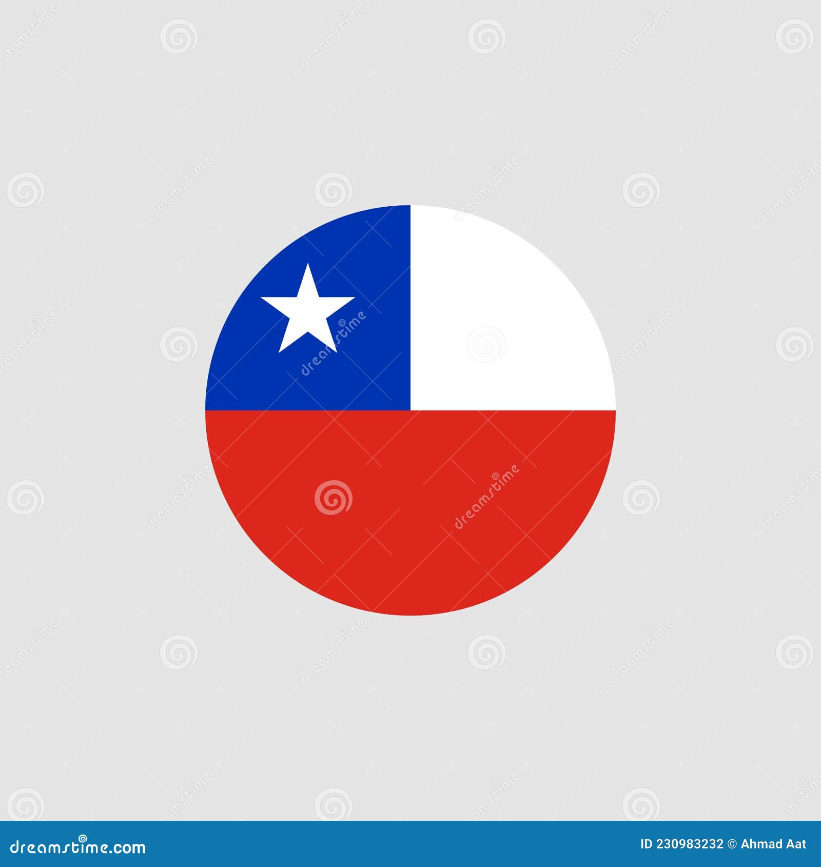 National Chile Flag, Official Colors and Proportion Correctly. Stock ...