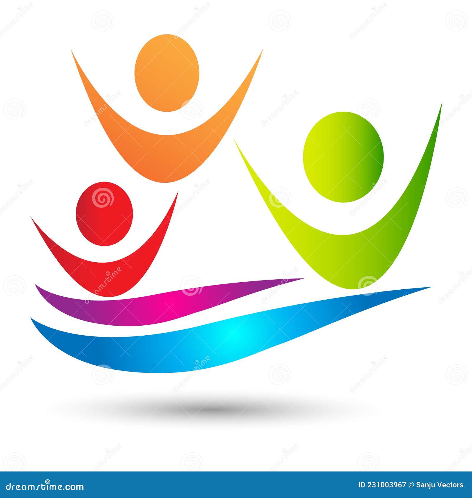 People Wave Their Hands. Portraits Of Successful People Waving. Man And ...