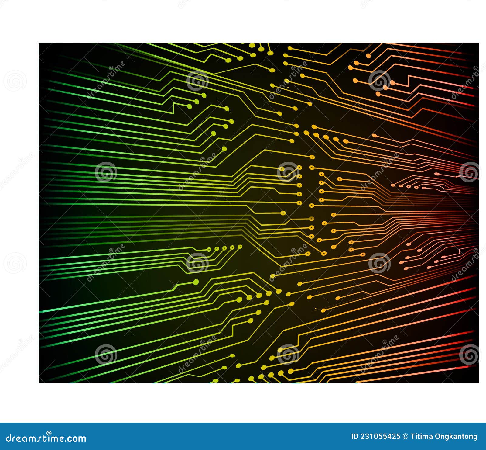 Cyber Circuit Future Technology Concept Background Closed Padlock on ...