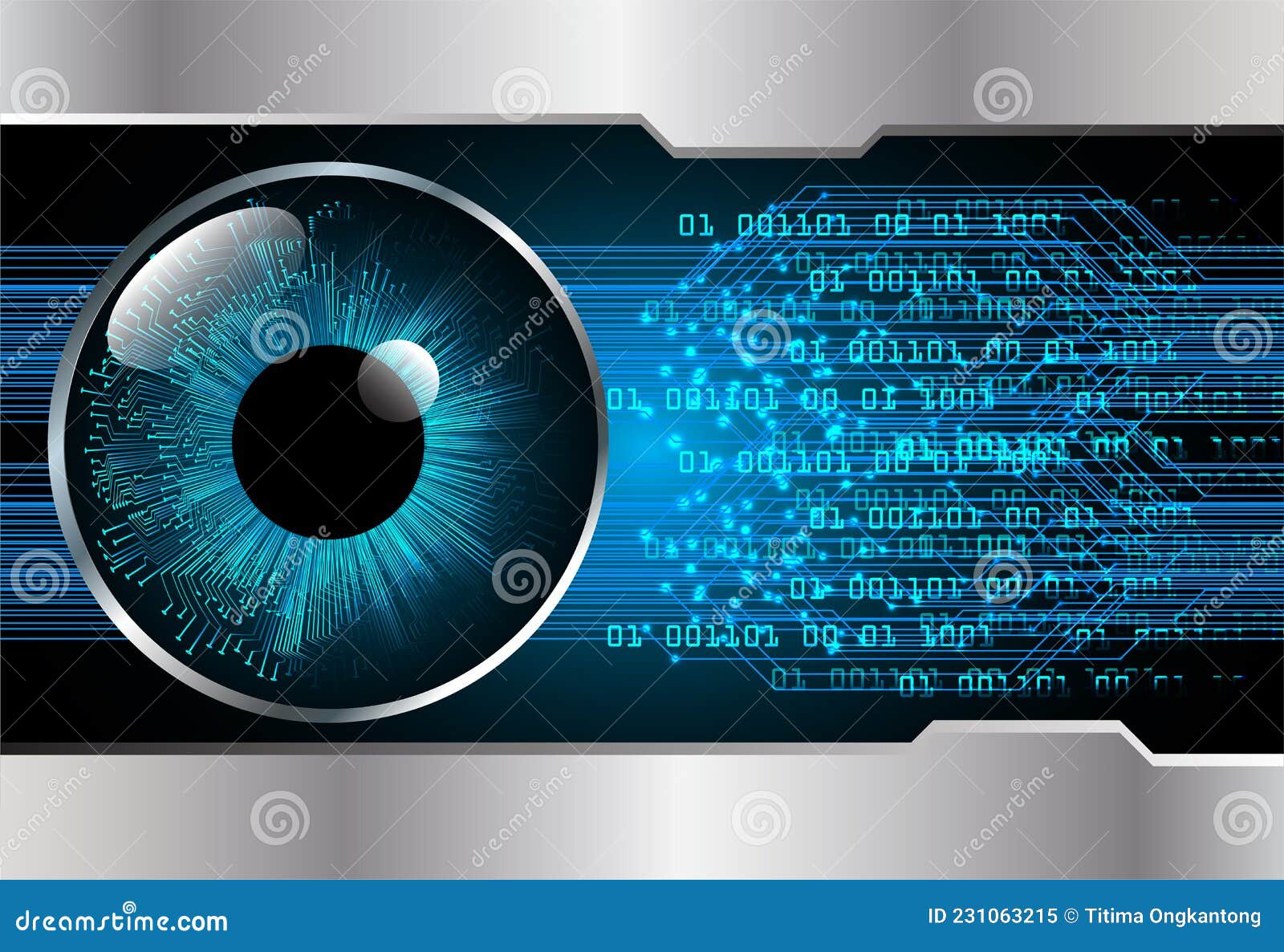 Eye Cyber Circuit Future Technology Concept Background Abstract Future ...
