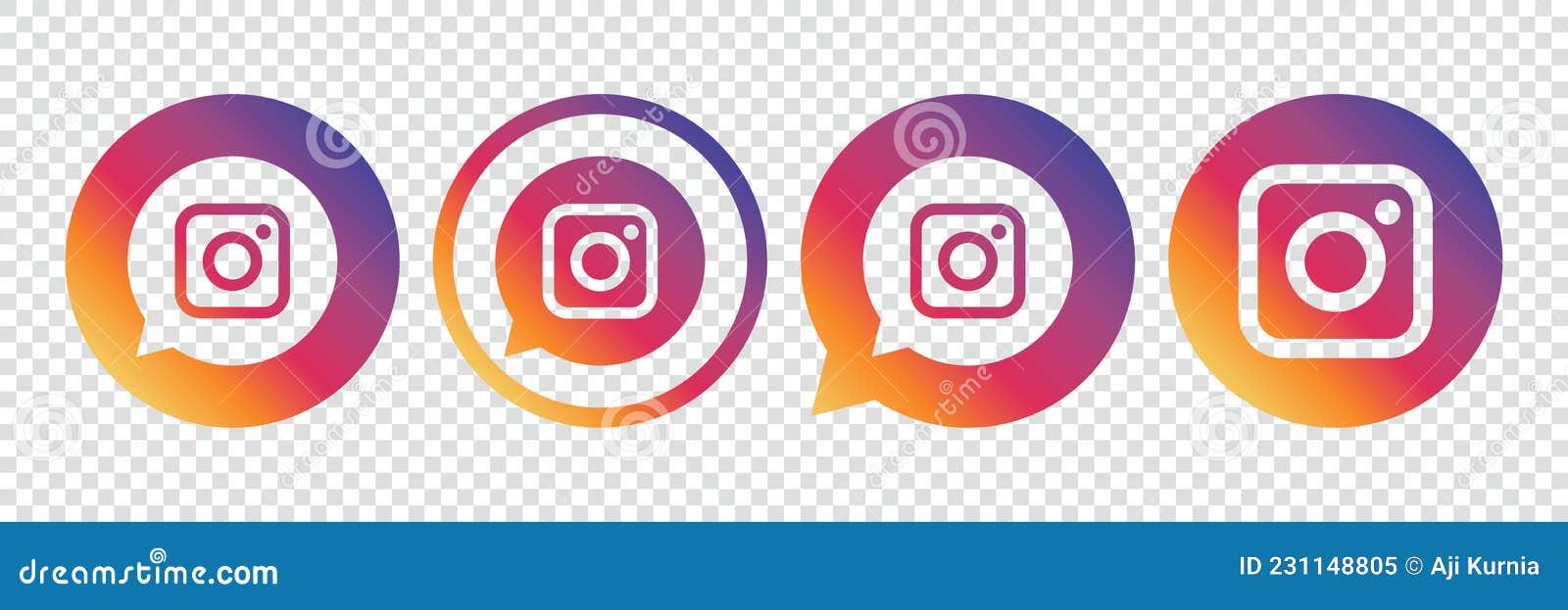 Different Set of Instagram Icons Editorial Image - Illustration of icon ...