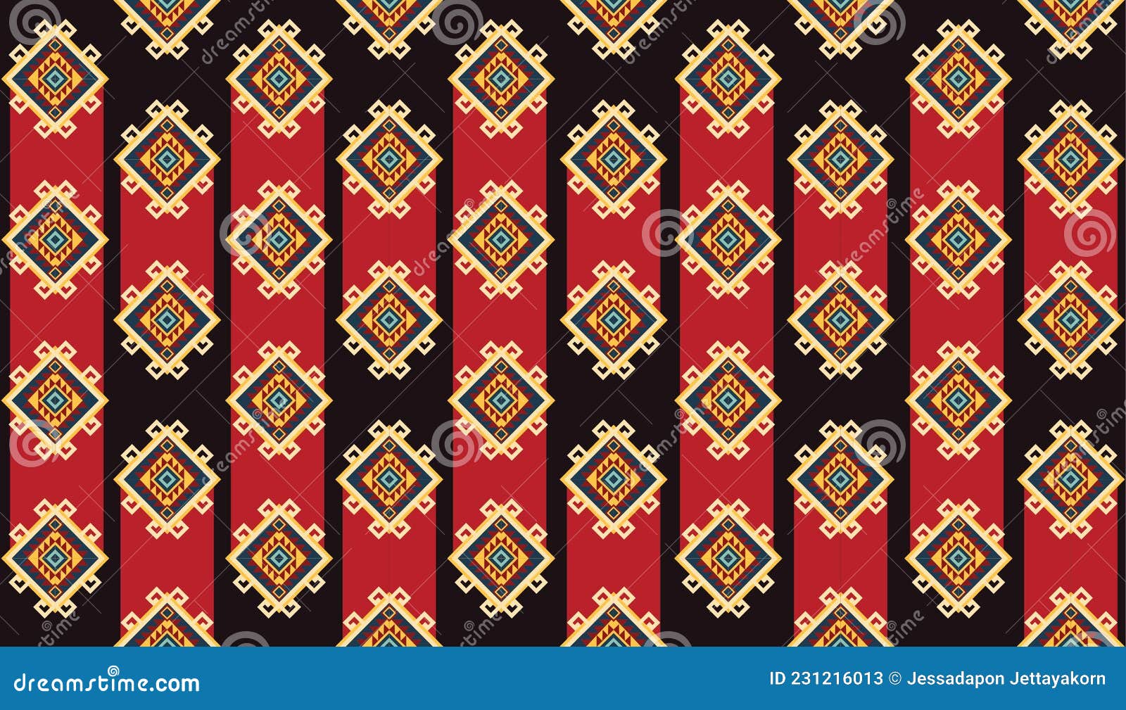 Geometric ethnic pattern stock vector. Illustration of design - 231216013