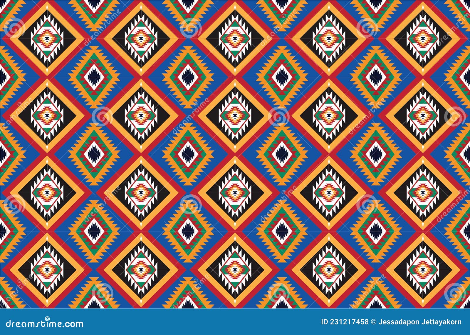 Geometric ethnic pattern stock vector. Illustration of decoration ...