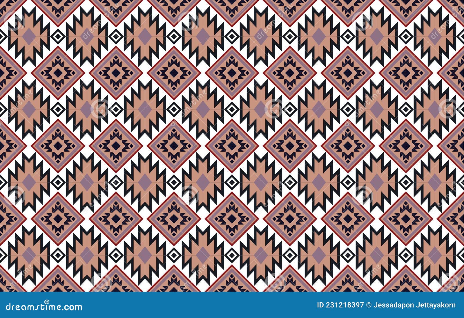Geometric ethnic pattern stock vector. Illustration of decorative ...