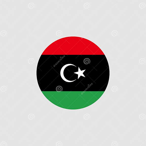 National Libya Flag, Official Colors and Proportion Correctly. Stock ...