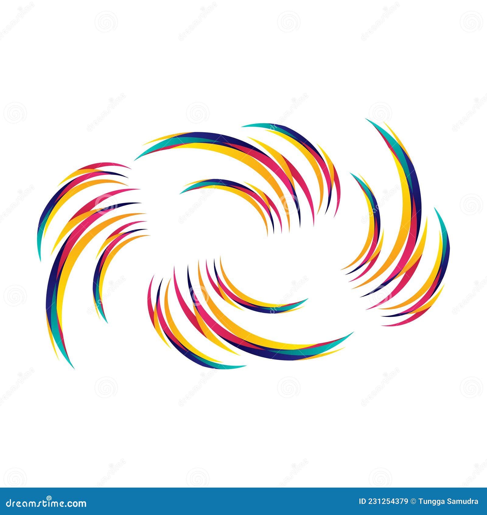 Abstract Swoosh Illustration Graphic Vector Stock Vector - Illustration ...